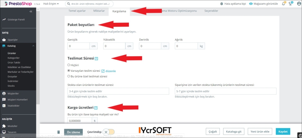 PrestaShop Ürün Ekleme Nasıl Yapılır? Detaylı Kılavuz - Blog - YcrSOFT